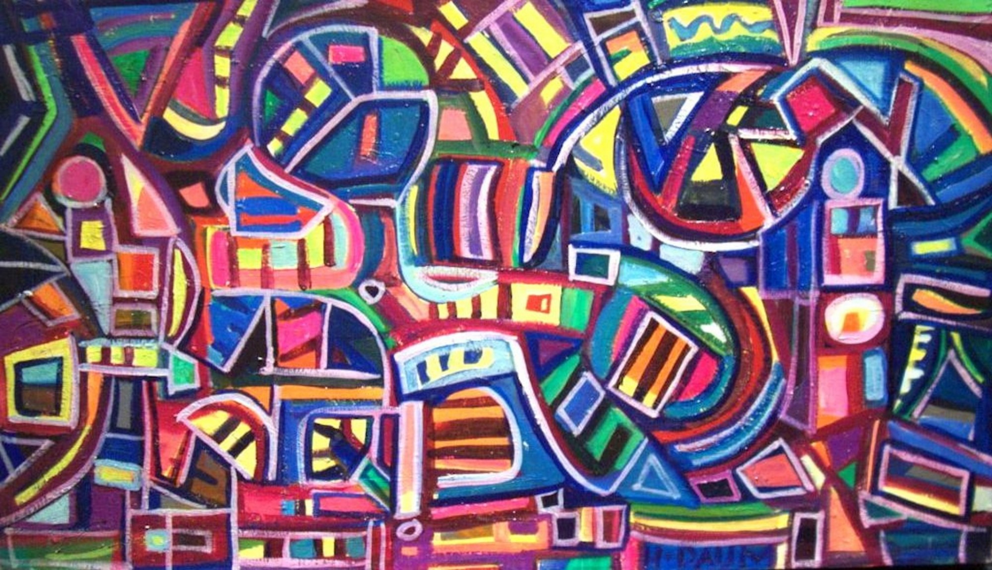 HOWARD DAUM (1918-1988) Coney Island, 1960 Oil on canvas, 17 x 30 ...